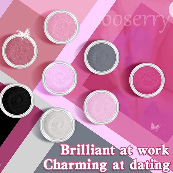 coosbury | Makeup | New Cooserry Dipping Powder Nail Kit 8 Colors Gary ...